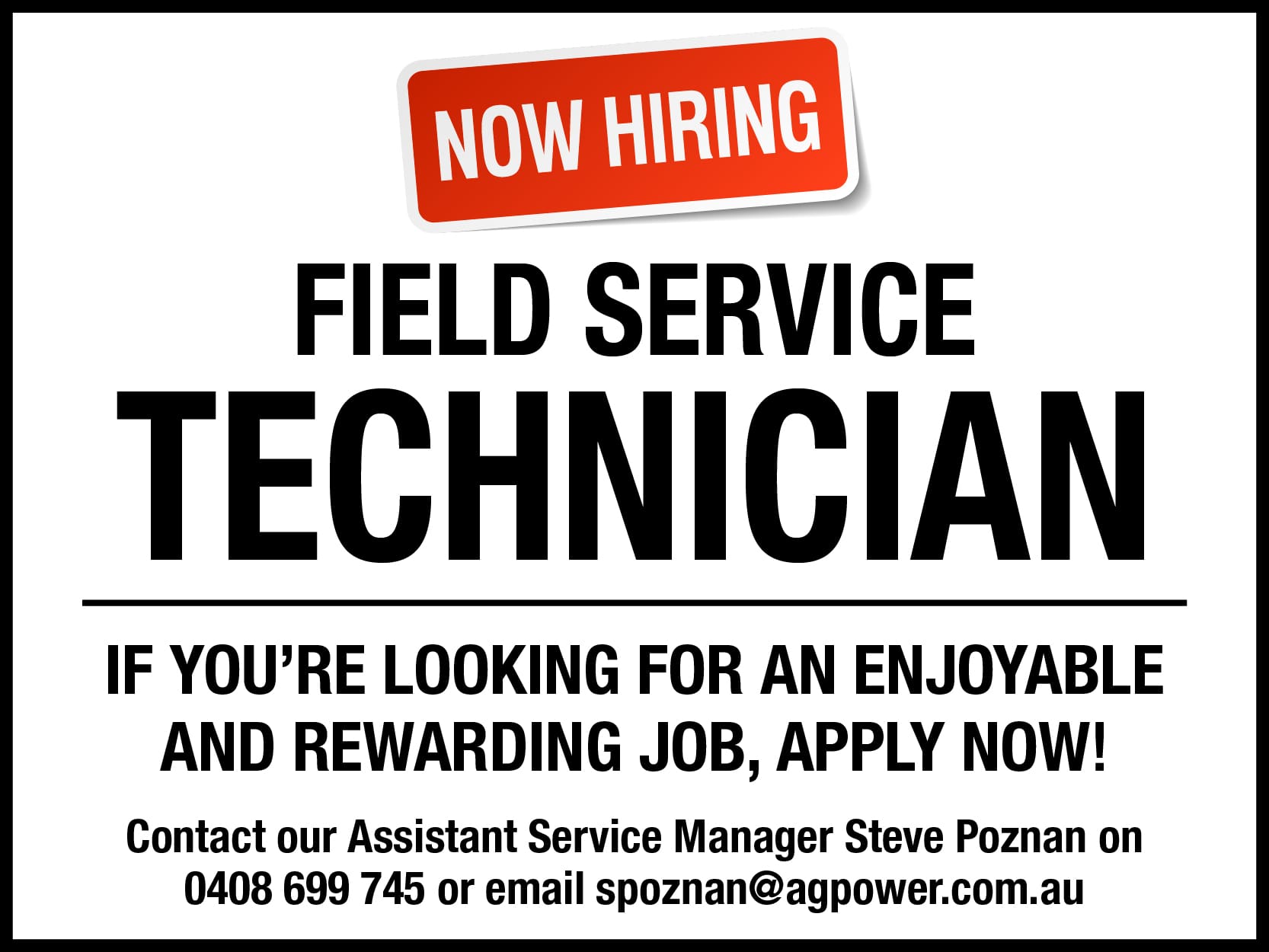 Job Vacancies | Agpower